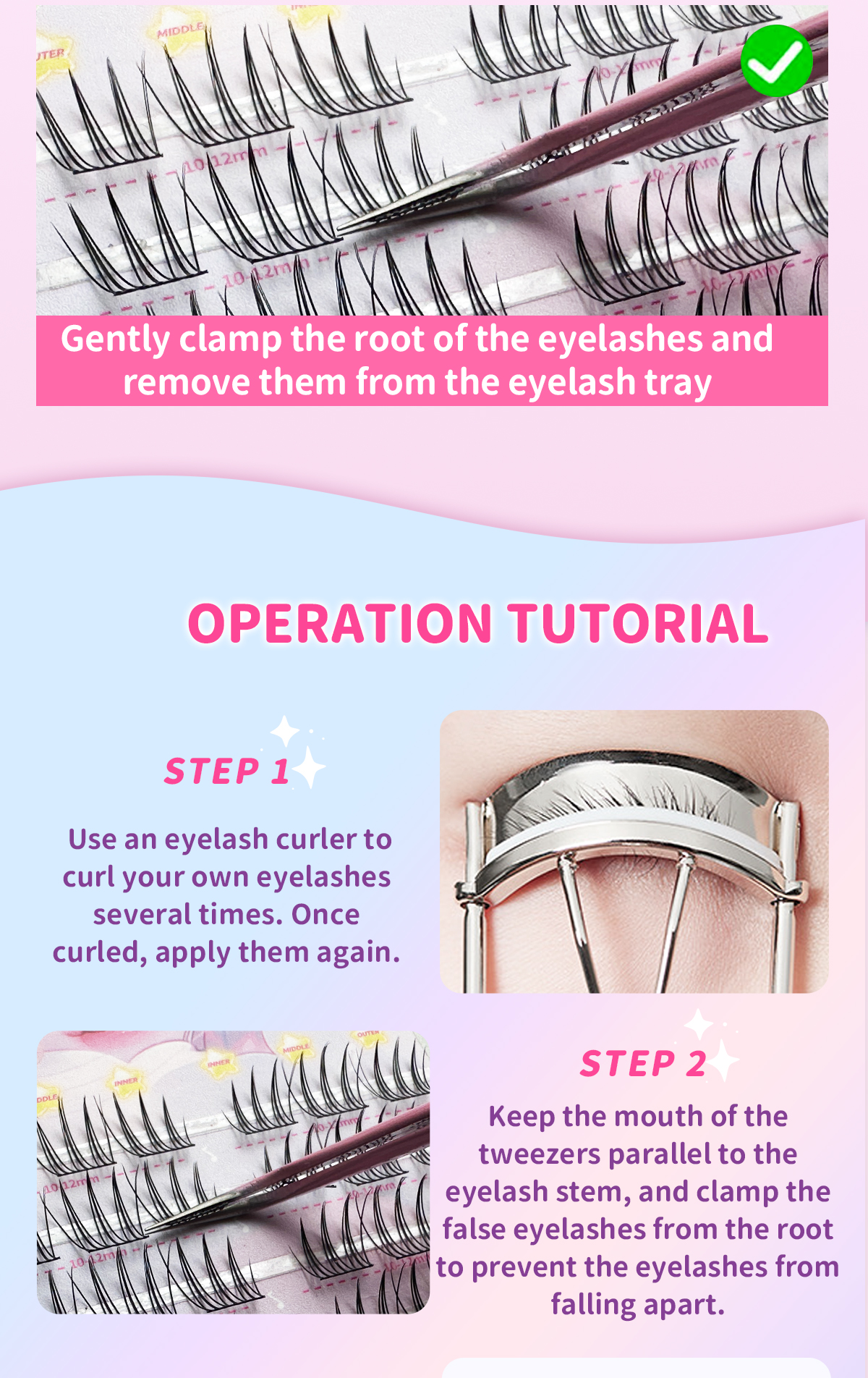 Elyzza Idol Ace DIY Eyelash Extension 2-3 Days Arrival 10-12mm C+ Curl ...