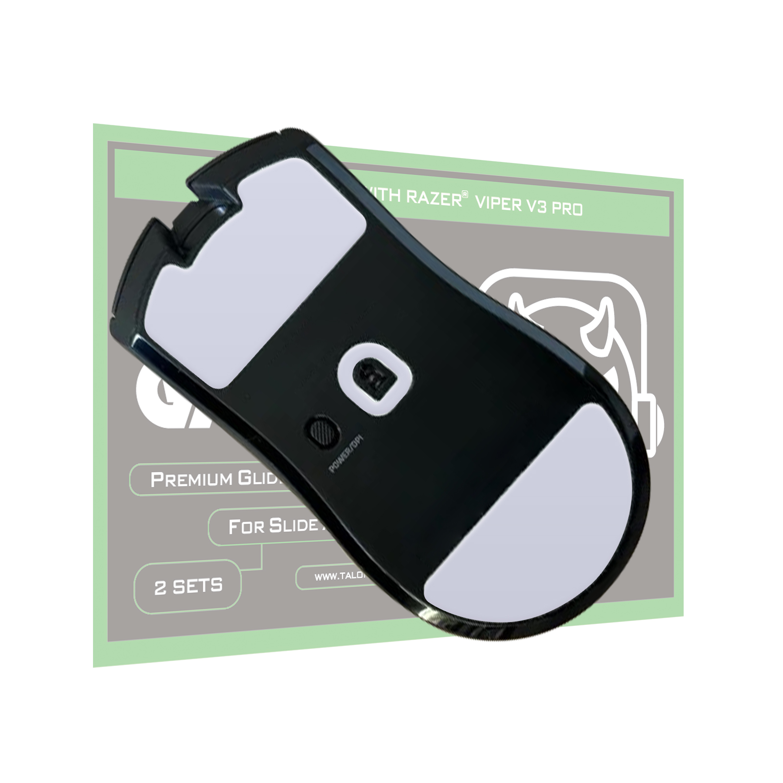 2 Sets TALONGAMES Mouse Feet Custom Curved Edge Mouse Skates For Razer ...