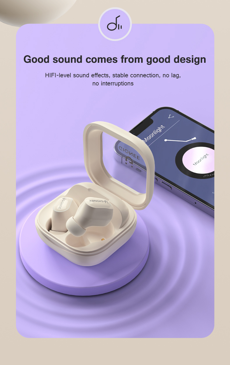 Gionee JL038 Earphone Bluetooth 5.4 True Wireless Earbuds Low Latency ...
