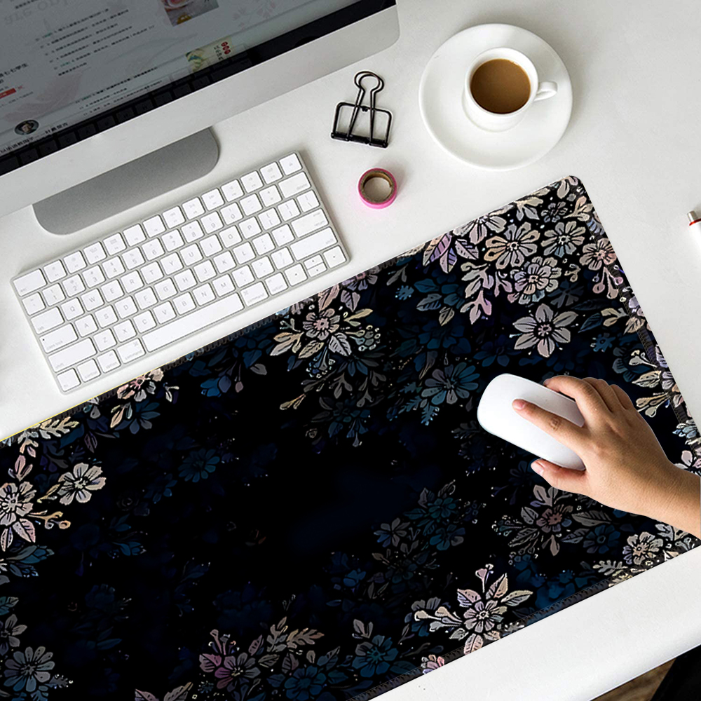 Japanese Wisteria Aesthetic Mousepad Gaming Mouse Pad Desk Protector ...