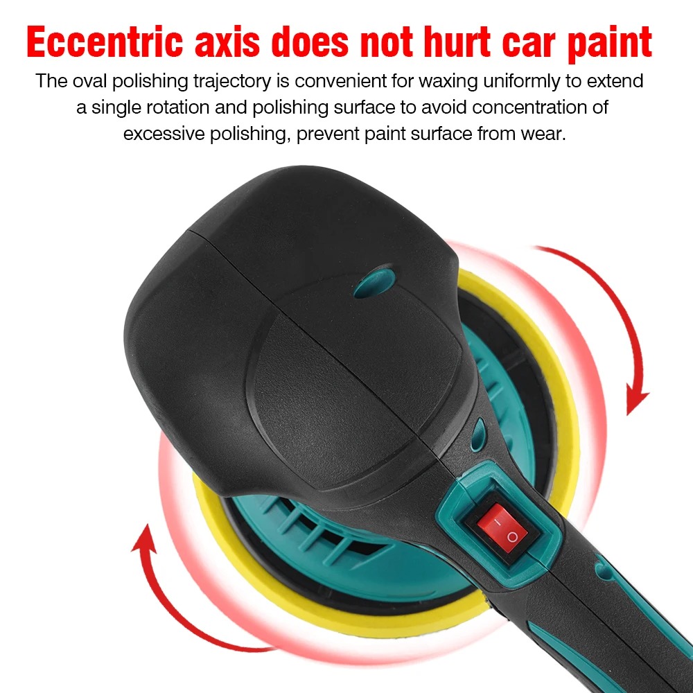 ONEVAN 6Inch Electric Polisher Buffing Machine Wireless Automobile Car ...