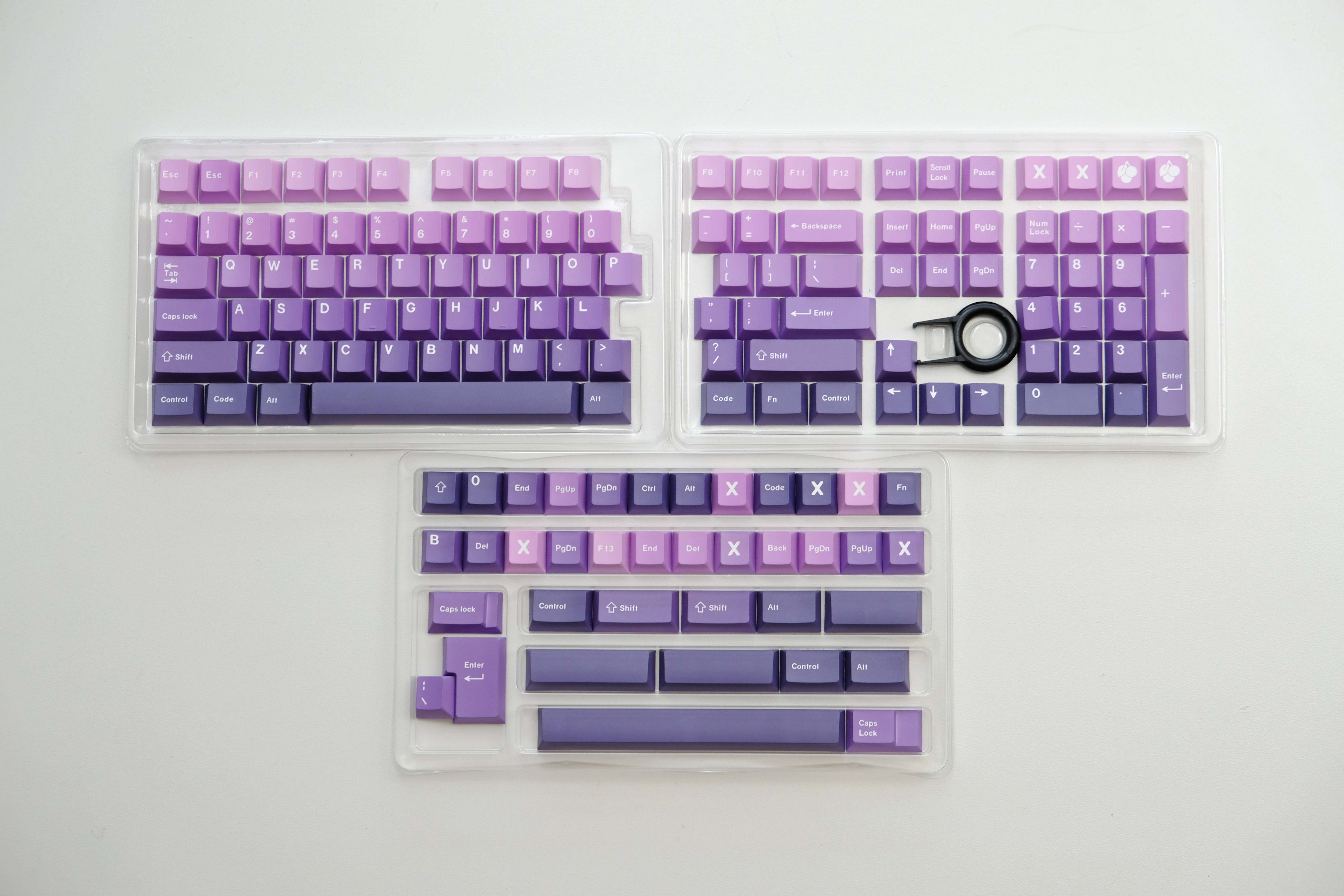 Violet Keycap 147 Keys PBT Material Cherry Profile DYE-SUB Personalized ...
