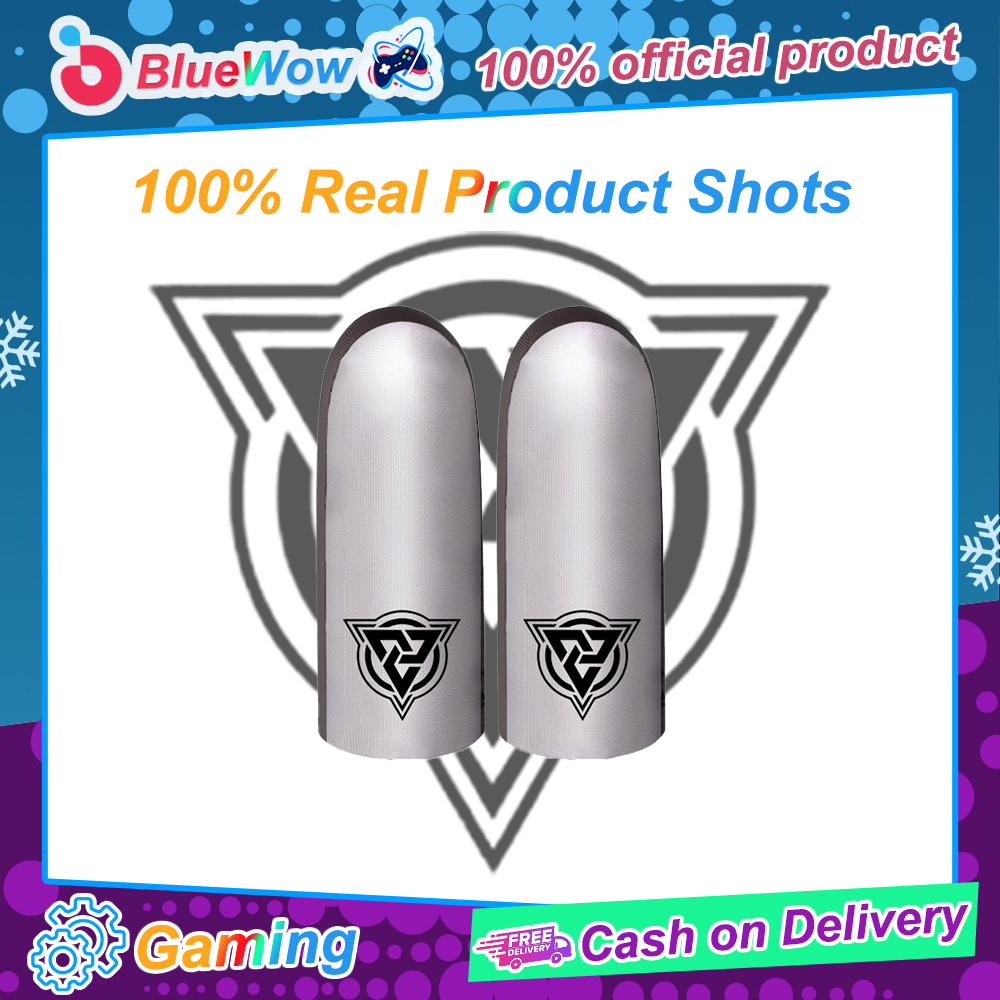 BlueWow Gaming Finger Seelve Professional Game Gloves Silver Cloth For ...
