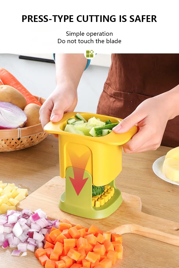 Portable Home Vegetable Chopper Dicing g Tool Hand Pressure Dicer ...
