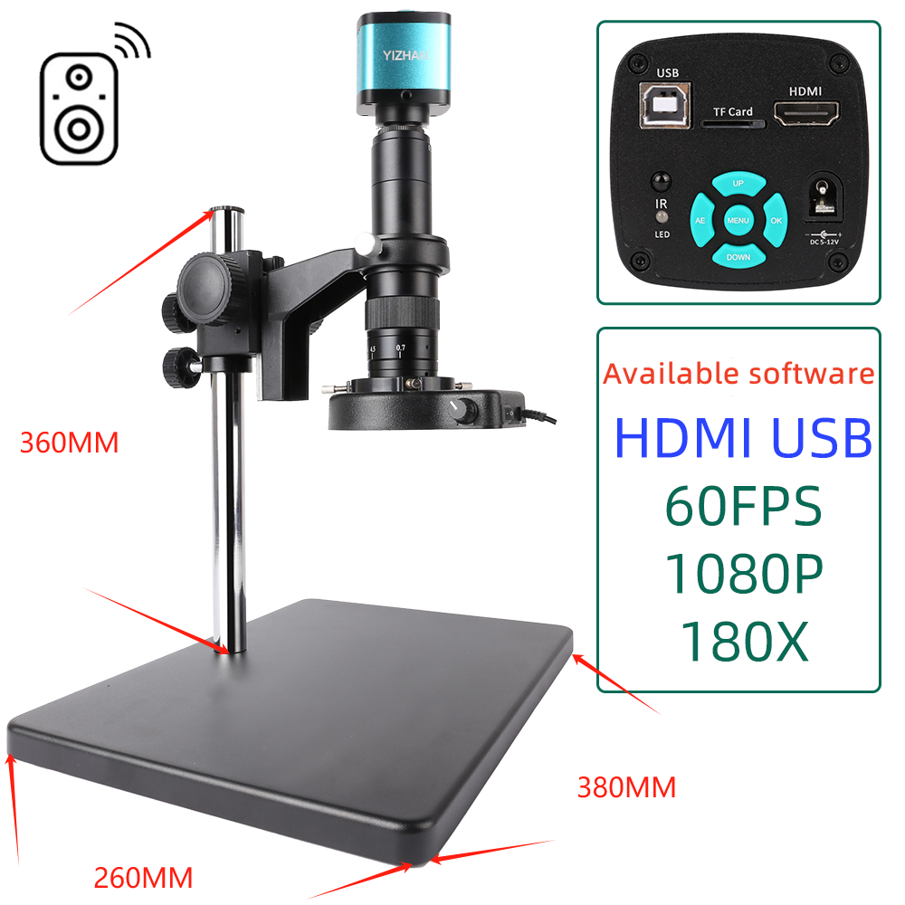 【Free Shipping】YIZHAN Microscope 1080P 2160P HDMI USB TYPE-C 60FPS ...