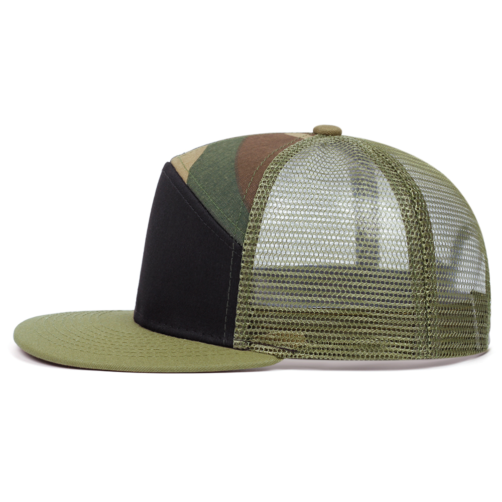 Hot new seven-piece baseball cap Summer breathable mesh hat women men ...