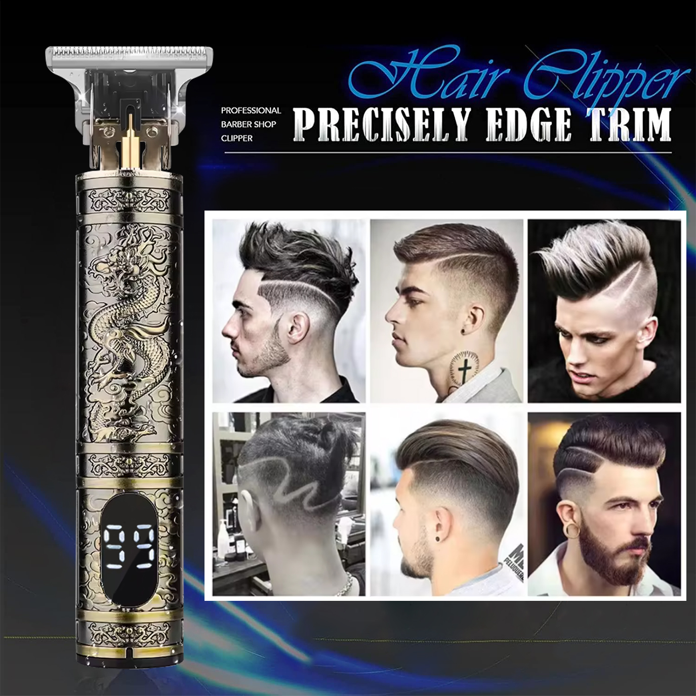 T9 Electric Hairdresser Wholesale Carving Mark Electric Pusher Smooth ...