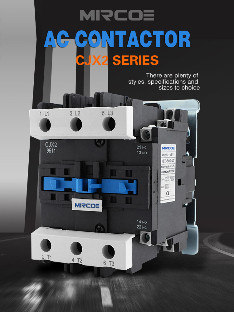 Ac Contactor CJX2 (LC1-D) 9511-95A for Motor Starter and Electrical Control Panel 220V-240V 110V ...