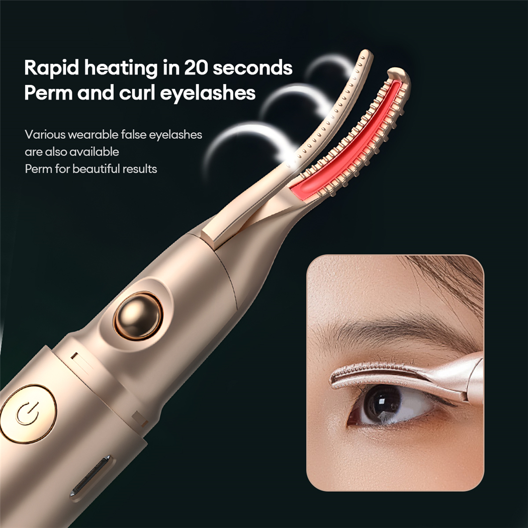 CkeyiN Double Sided Electric Eyelash Curle Curler and Trimmer Heated ...