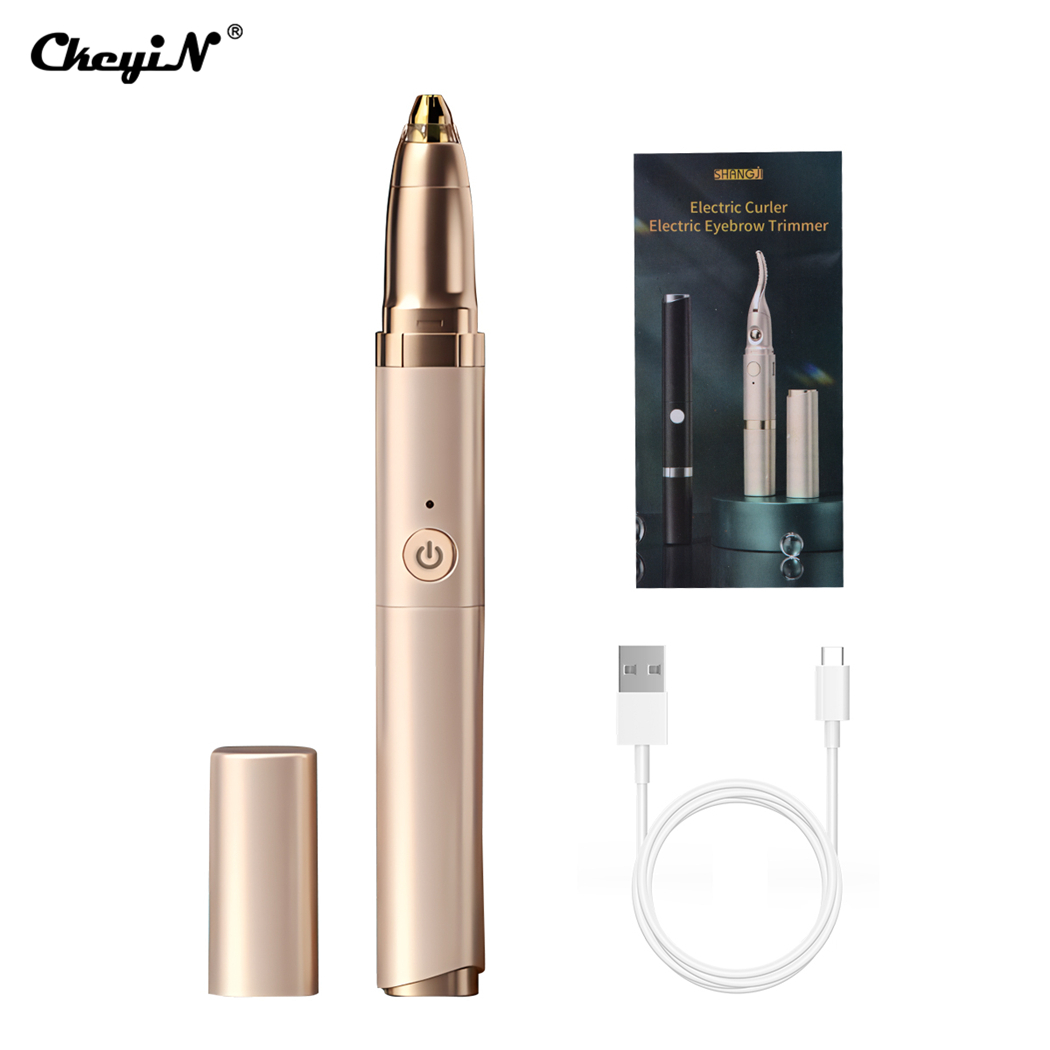 CkeyiN Double Sided Electric Eyelash Curle Curler and Trimmer Heated ...