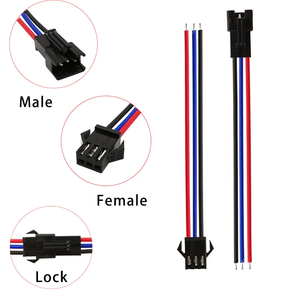 1 set 2Pin 3Pin 4Pin 5Pin 6Pin led Connector Male/female JST SM 2.54mm 2 3 4 5 6Pin Plug ...