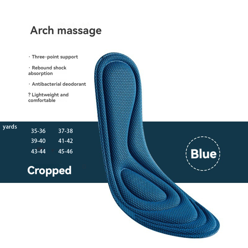4D Elastic Sports Insoles – Breathable & Ultra-Soft Comfort Foot ...