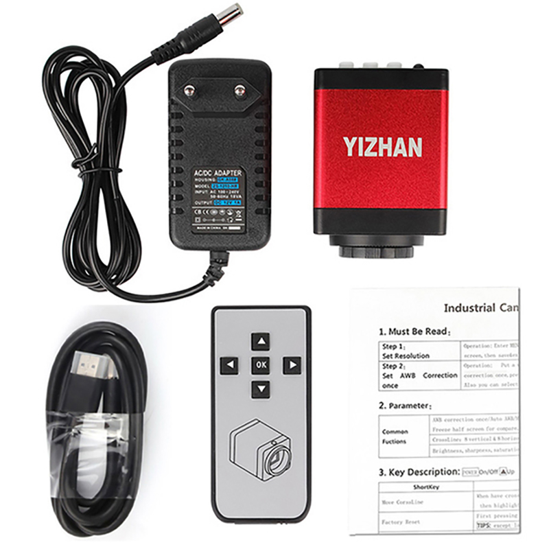 YIZHAN Microscopic camera 1080P 2160P HDMI VGA USB TYPE-C Industrial ...