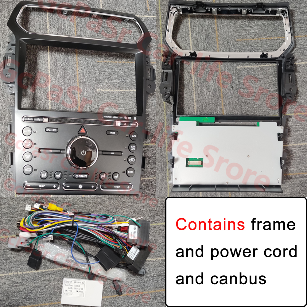 10 Inch Car Fascia Frame Adapter Canbus Box Decoder Android Radio Dash ...