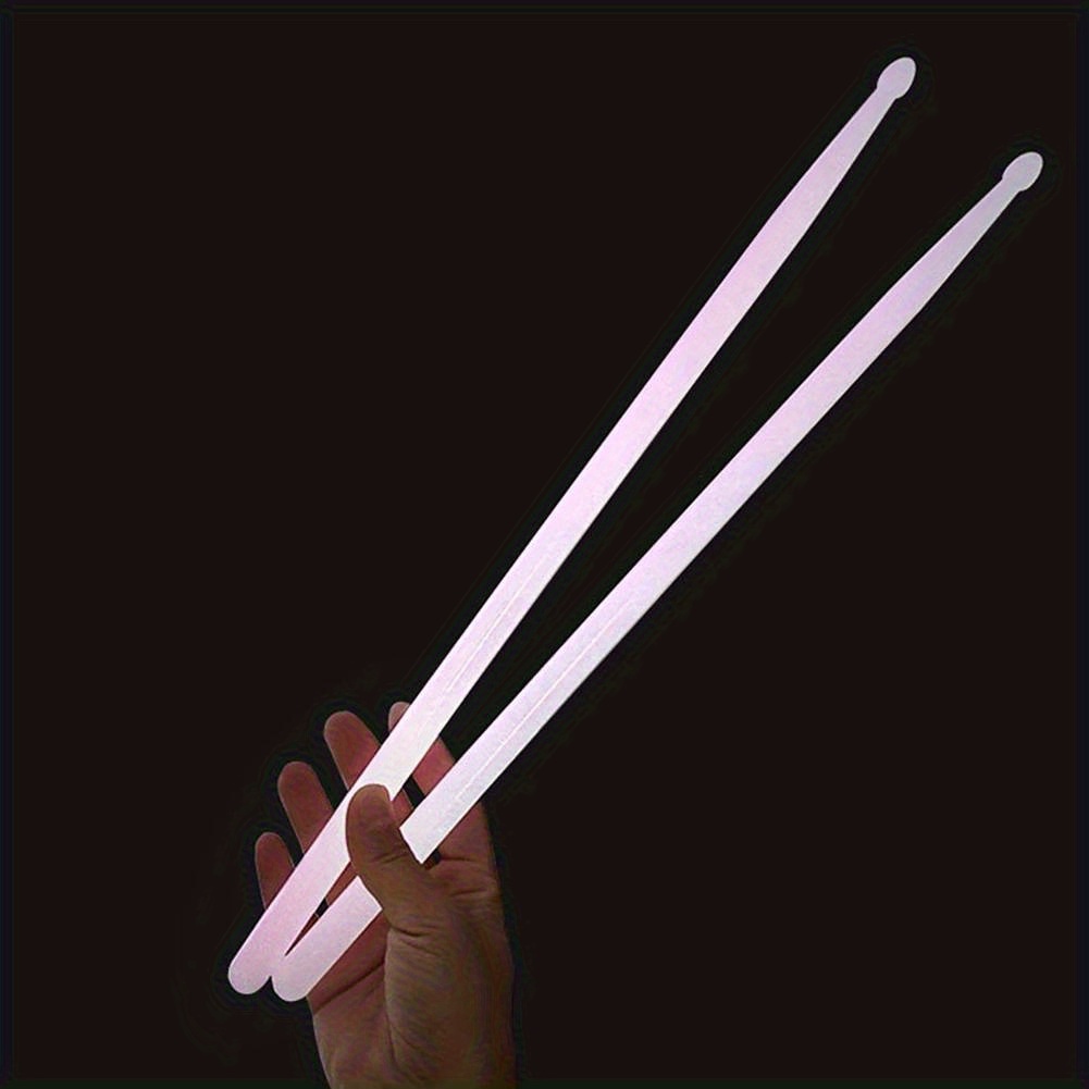 1-Pair 5A Luminous Drumsticks Classic Waterdrop Tip Nylon Neon Colored ...