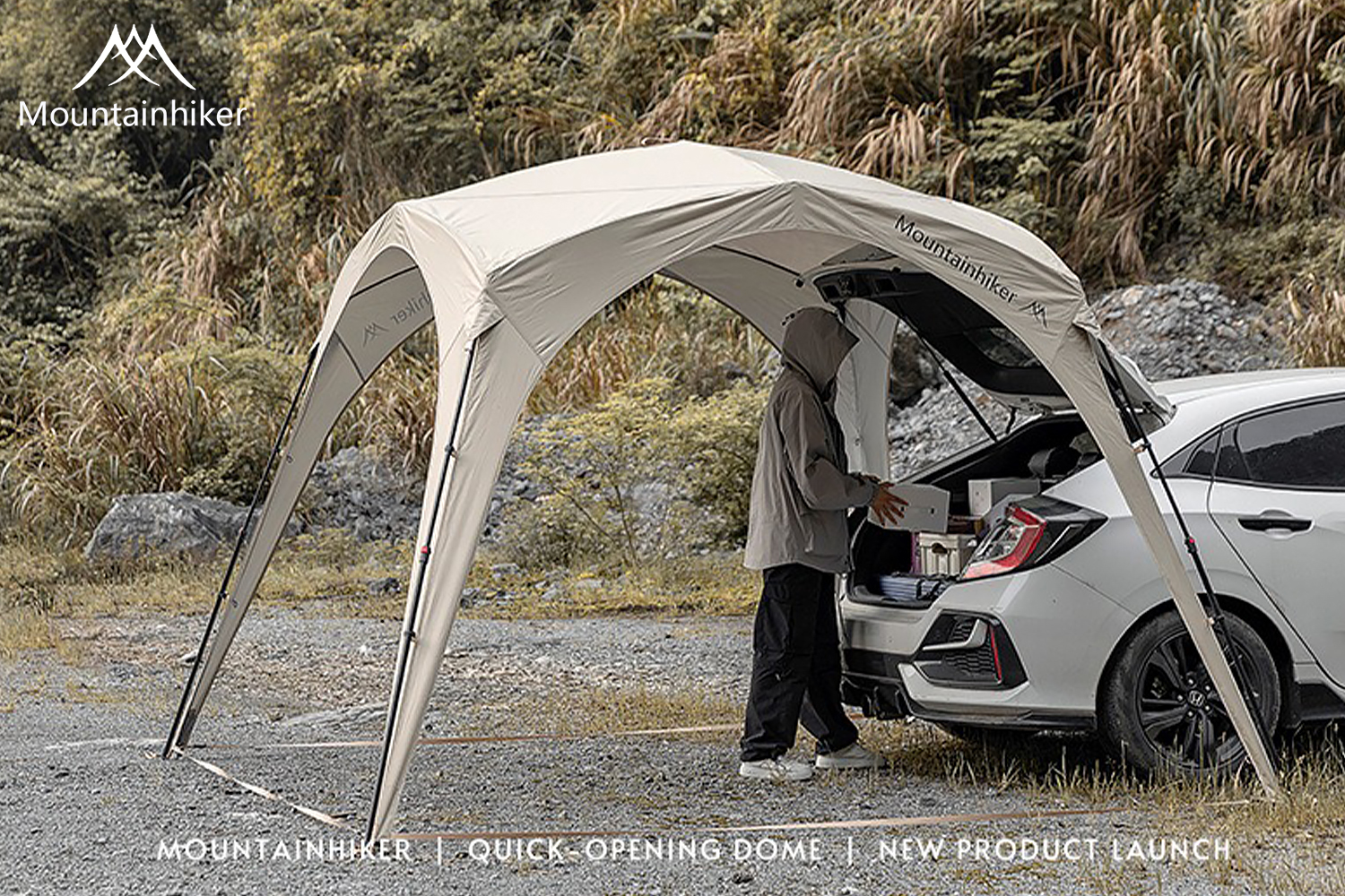 MOUNTAINHIKER automatic dome tent canopy waterproof quick-open docking ...