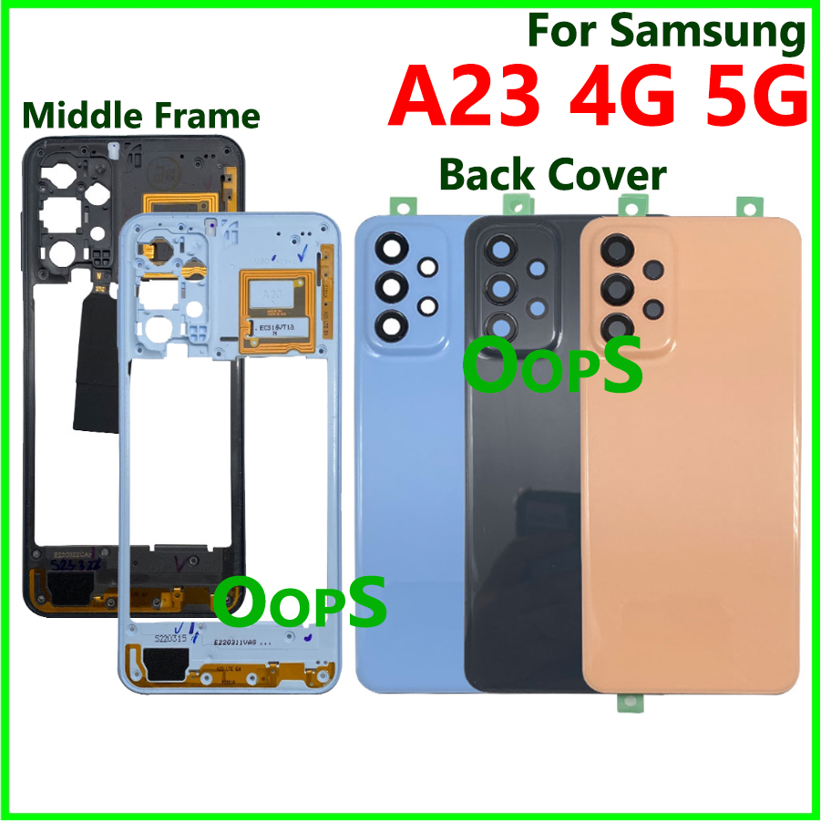 For Samsung A23 2022 4G 5G A235 A236U Battery Cover Back Door Case ...