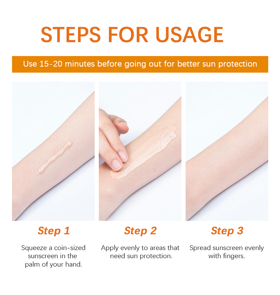 Sunscreen for face and body spf 90 PA++++ whitening Solar sun block for ...