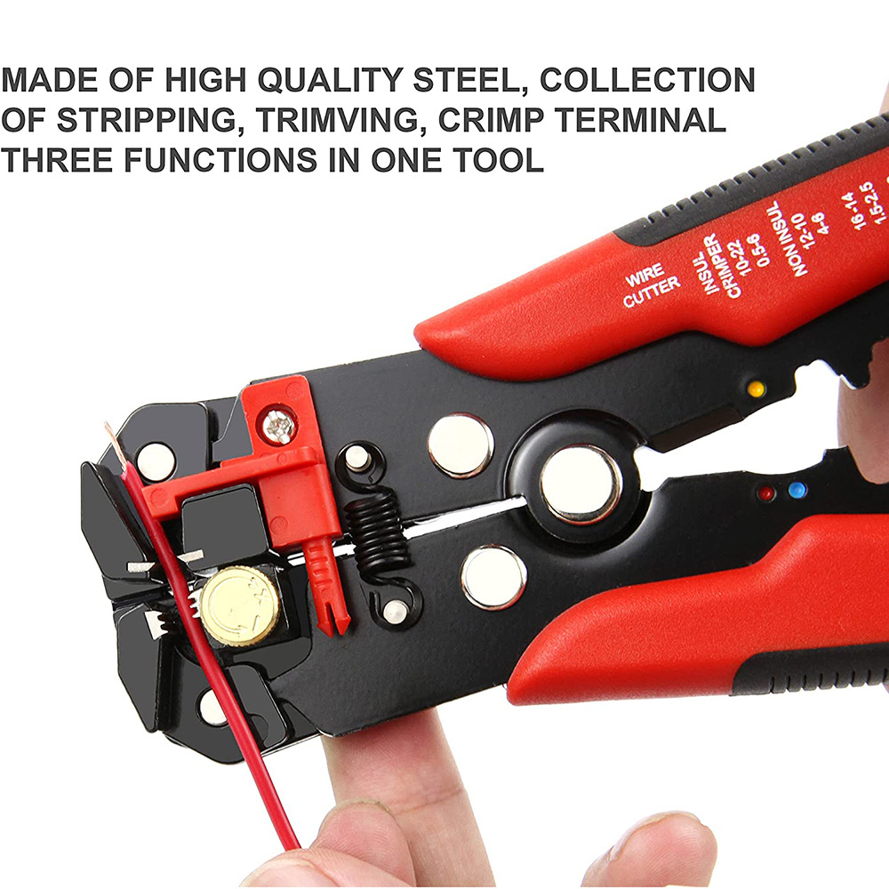 8 In Professional Automatic Wire Striper Cutter Stripper Crimper Pliers ...