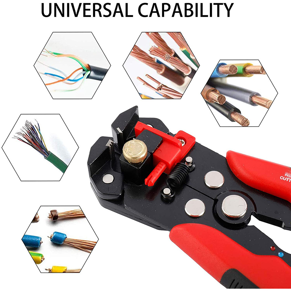 8 In Professional Automatic Wire Striper Cutter Stripper Crimper Pliers ...