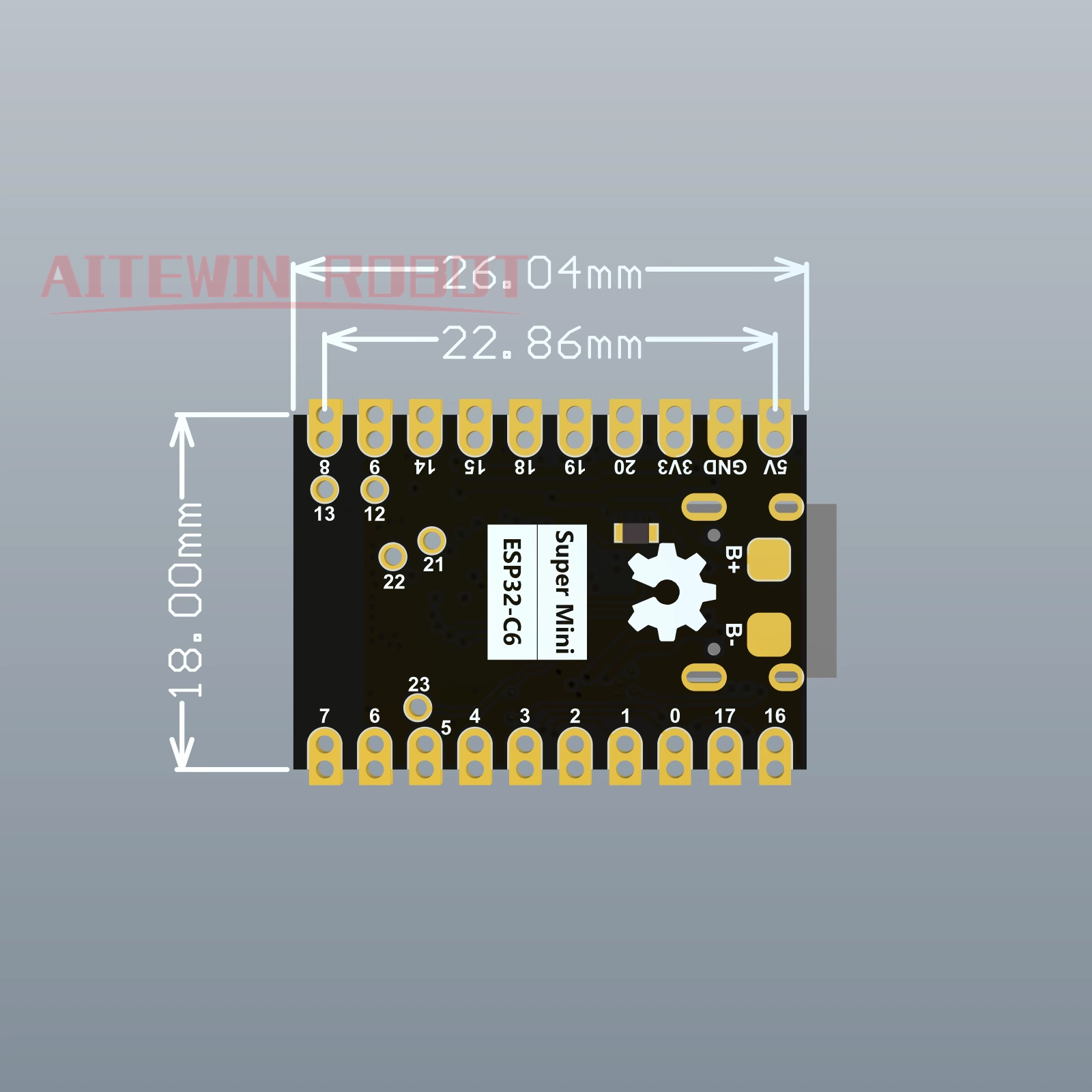 ESP32-C6 SuperMini development board MCU programming learning controller core board | Shopee ...