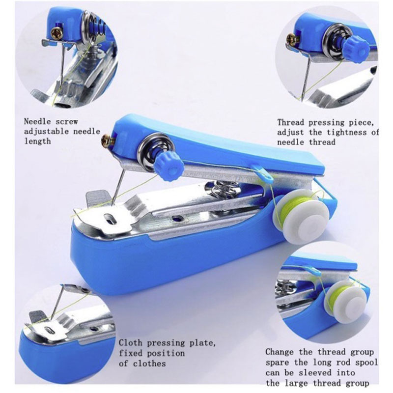 Home Handheld Portable Mini Manual Sewing Machine Handheld Pocket ...