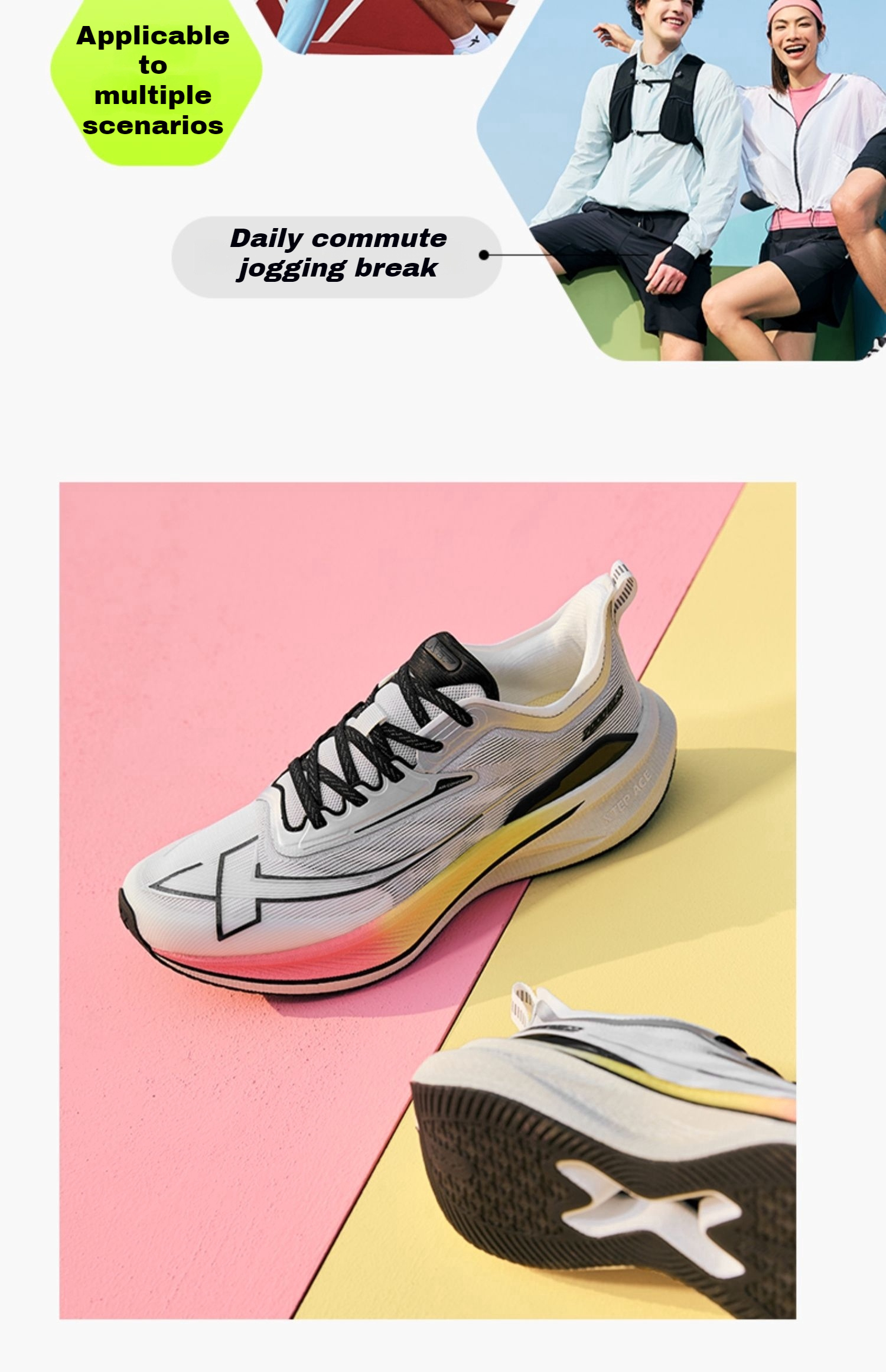 【xtep】2000KM 2.0 | Racing running shoes ACE technology + marathon-level ...