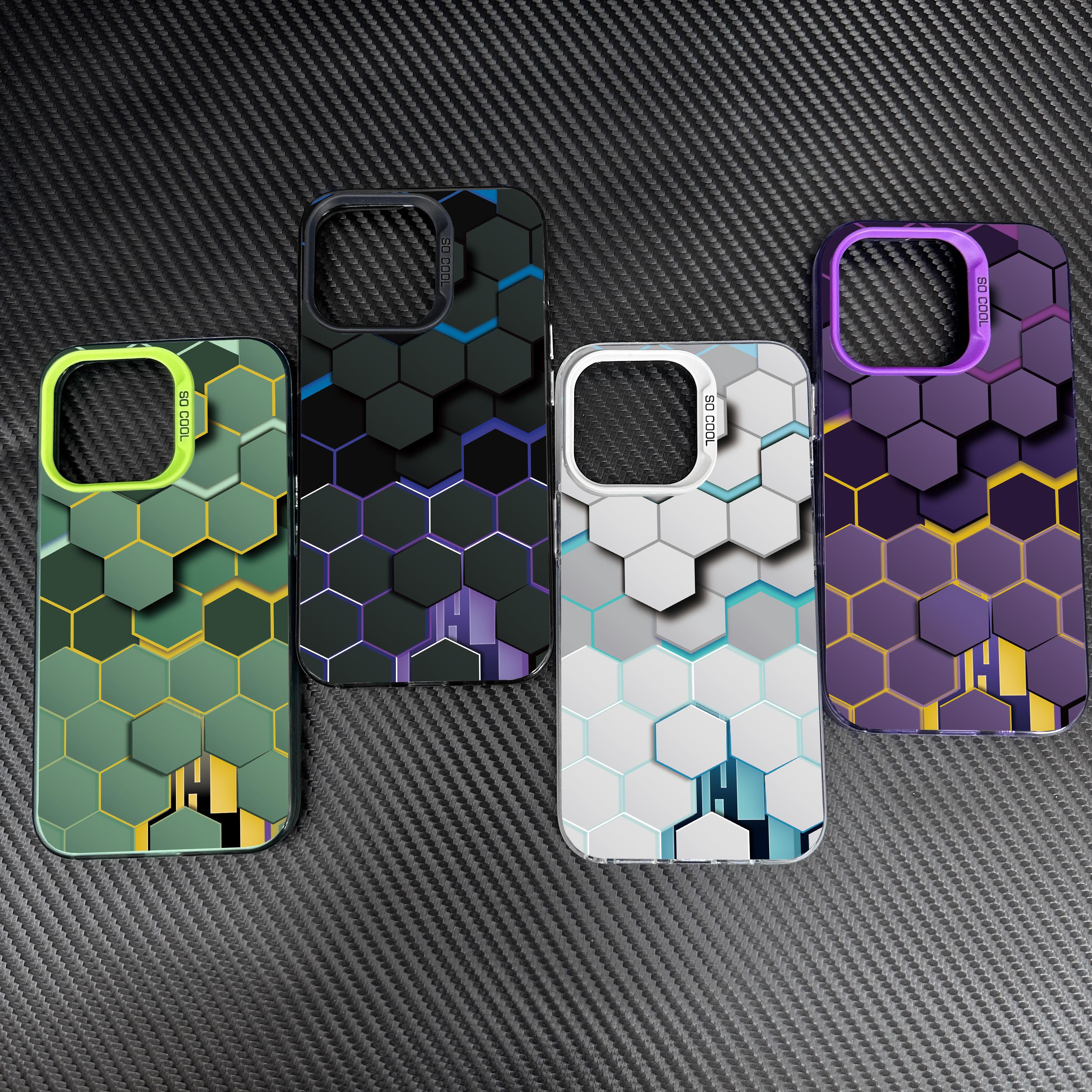 Casing Simple Honeycomb Luxury Hard Case Vivo S19 S18 Pro S17 S16 S16E ...