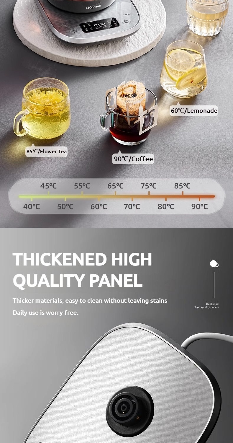 Bear Electric Kettle Water Heater Tea Pot With Strainer Multi Cooker Smart Health Pot Portable ...