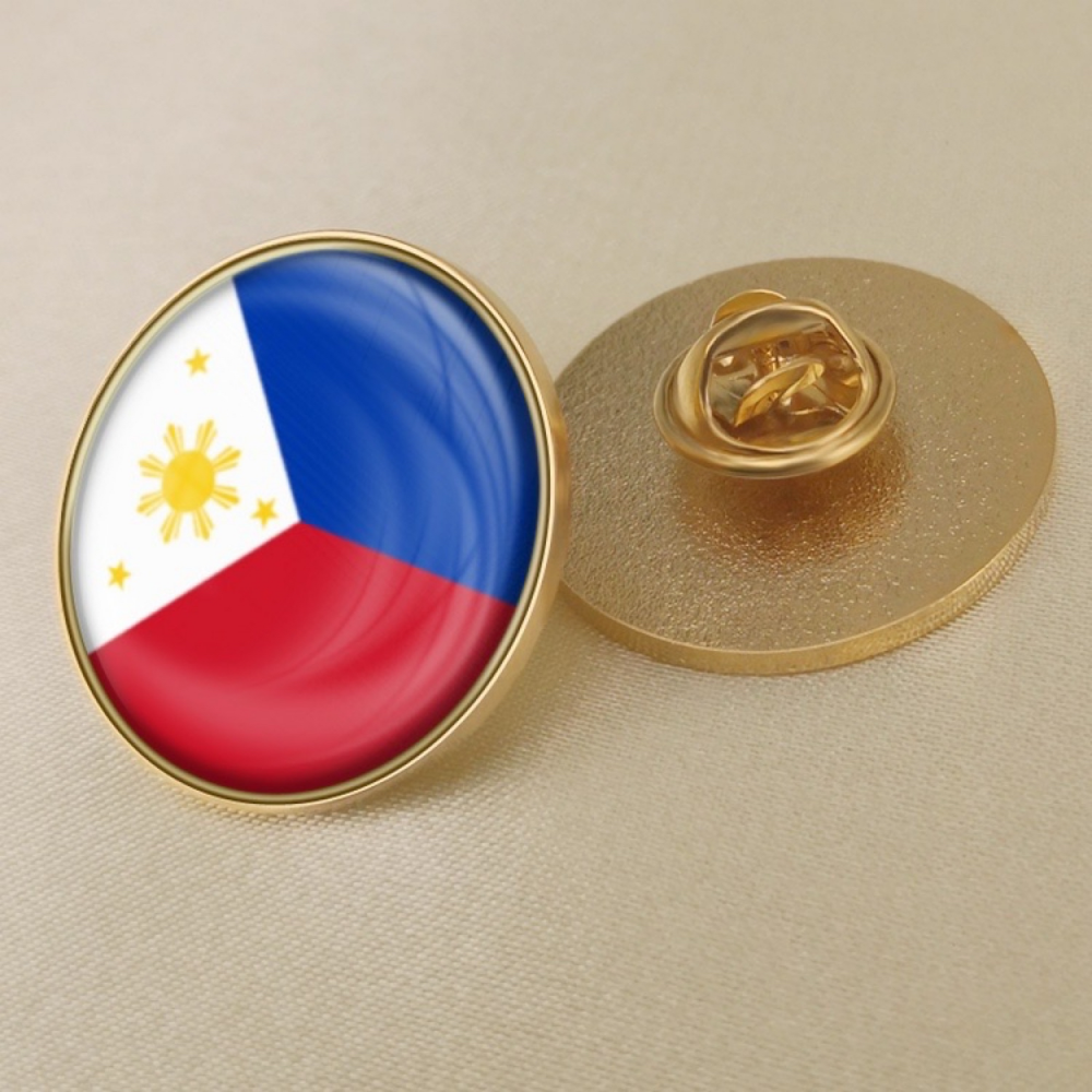 Enamel New Philippine Flag Collar Pin Lapel Pin Size 1 Inch | Shopee ...