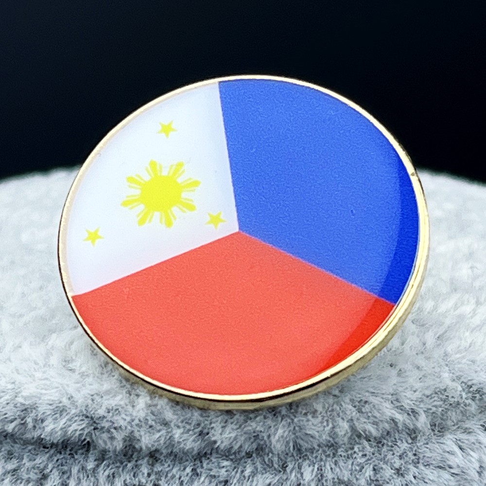 Enamel New Philippine Flag Collar Pin Lapel Pin Size 1 Inch | Shopee ...