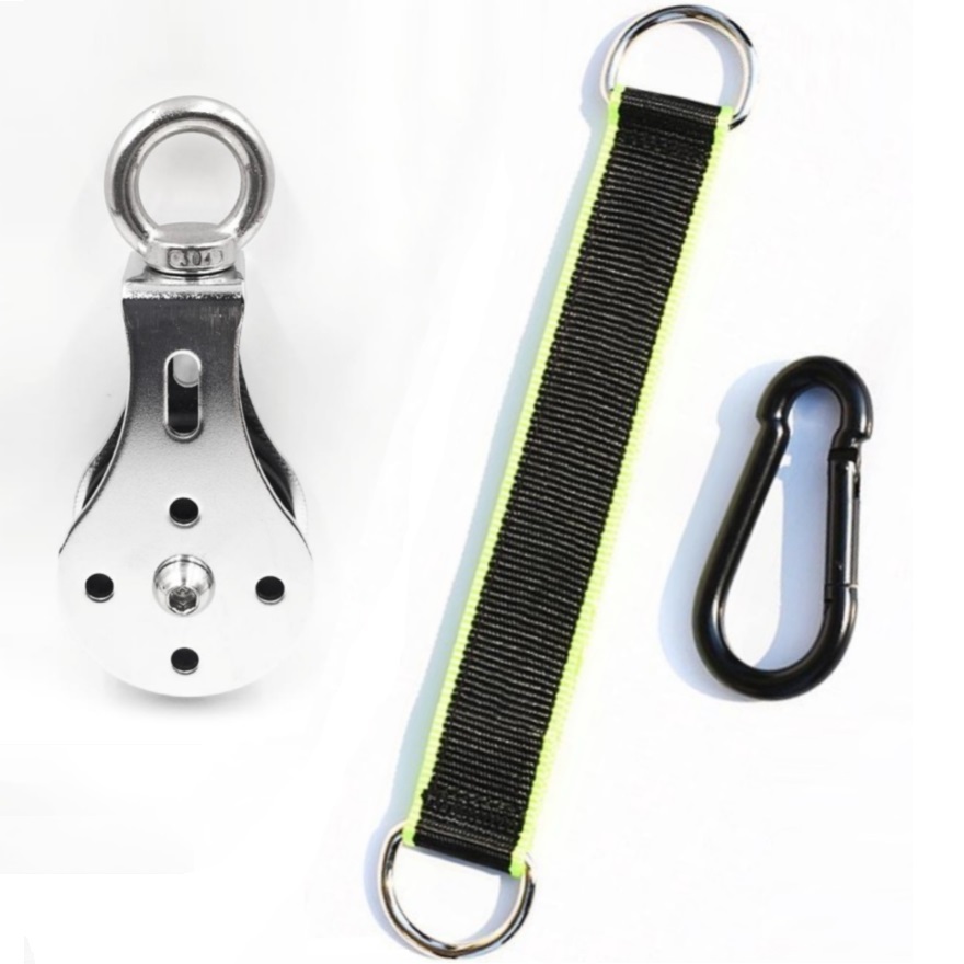 Mute LAT Pulley Cable Machine 3-piece set for Fitness Swivel Pulley ...