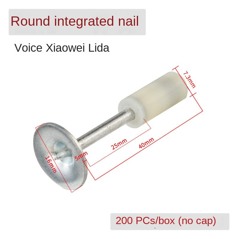 100/200/500PCS 25mm Steel Nail Gun Rivet Tool Bullet Nail Gun Concrete ...