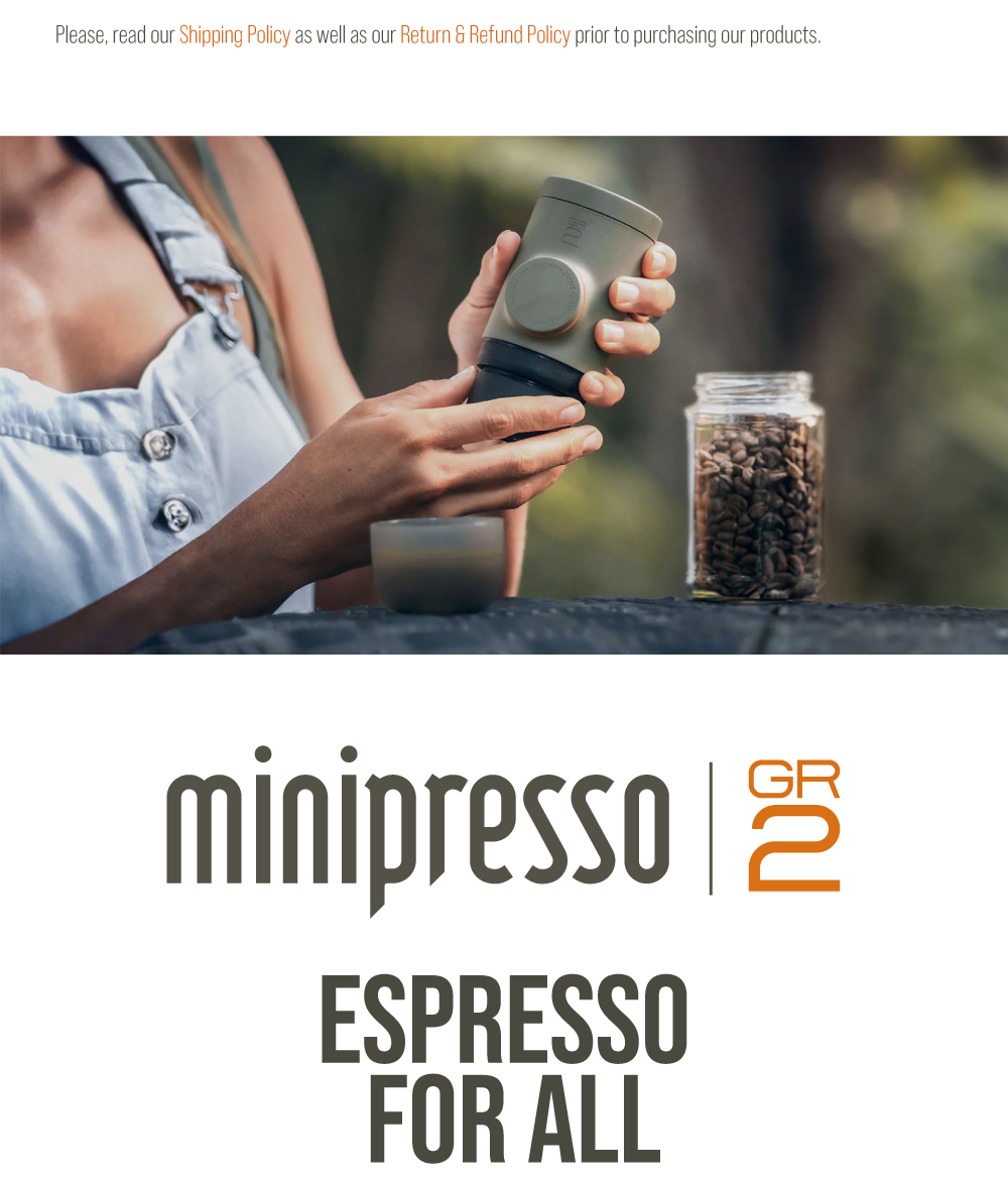 WACACO Minipresso GR2 Espresso Machine Compatible Ground Coffee ...