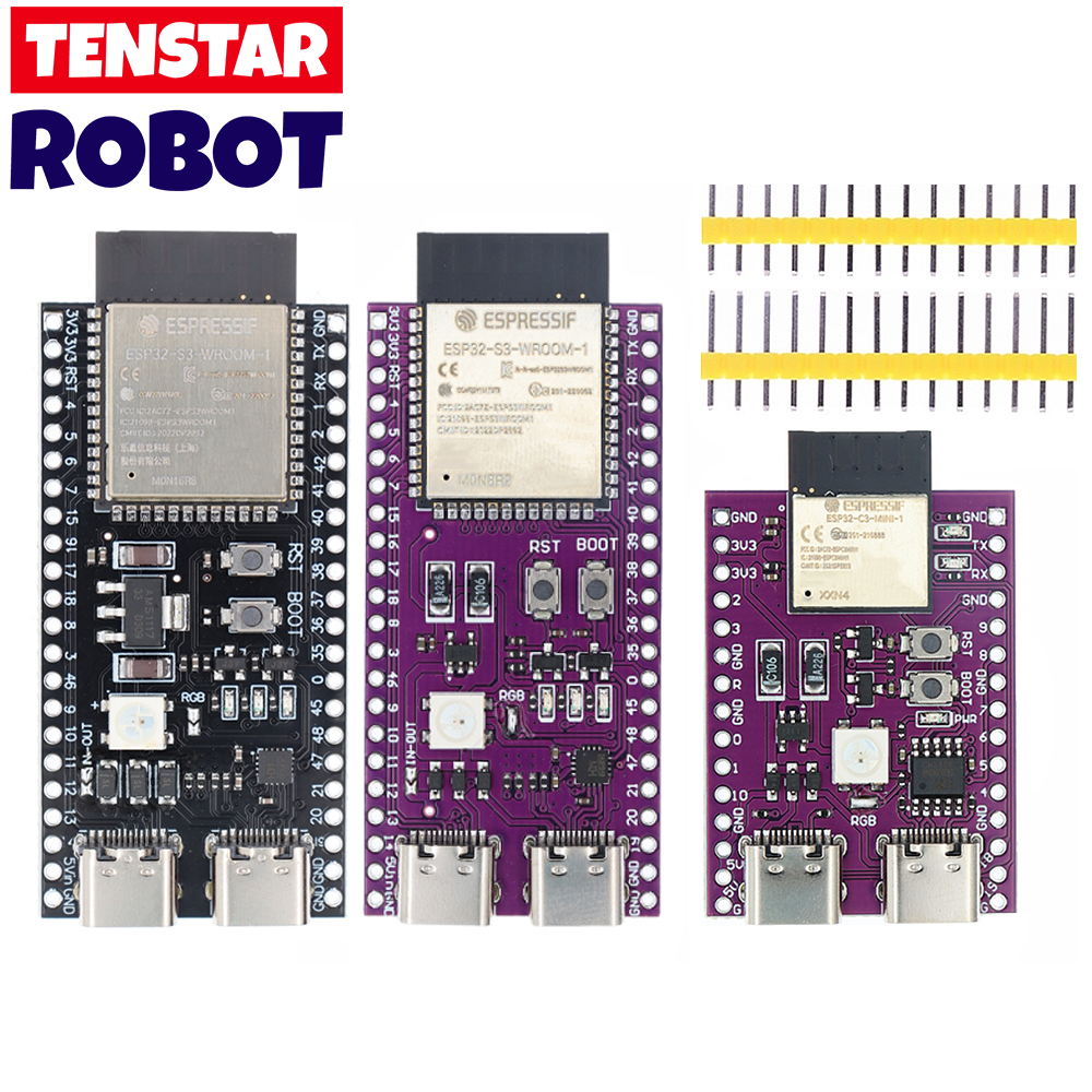 ESP32 / ESP32-C3 / ESP32-S3 Dual Type-C Development Board CORE Board ...