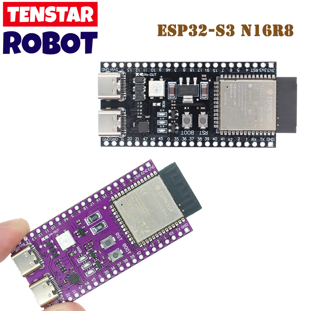 ESP32 / ESP32-C3 / ESP32-S3 Dual Type-C Development Board CORE Board ...