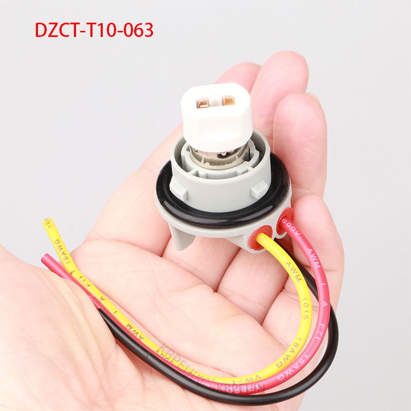 1Set Car Light 1157 BAY15D To T10 Converter Socket Cable Adapter For ...