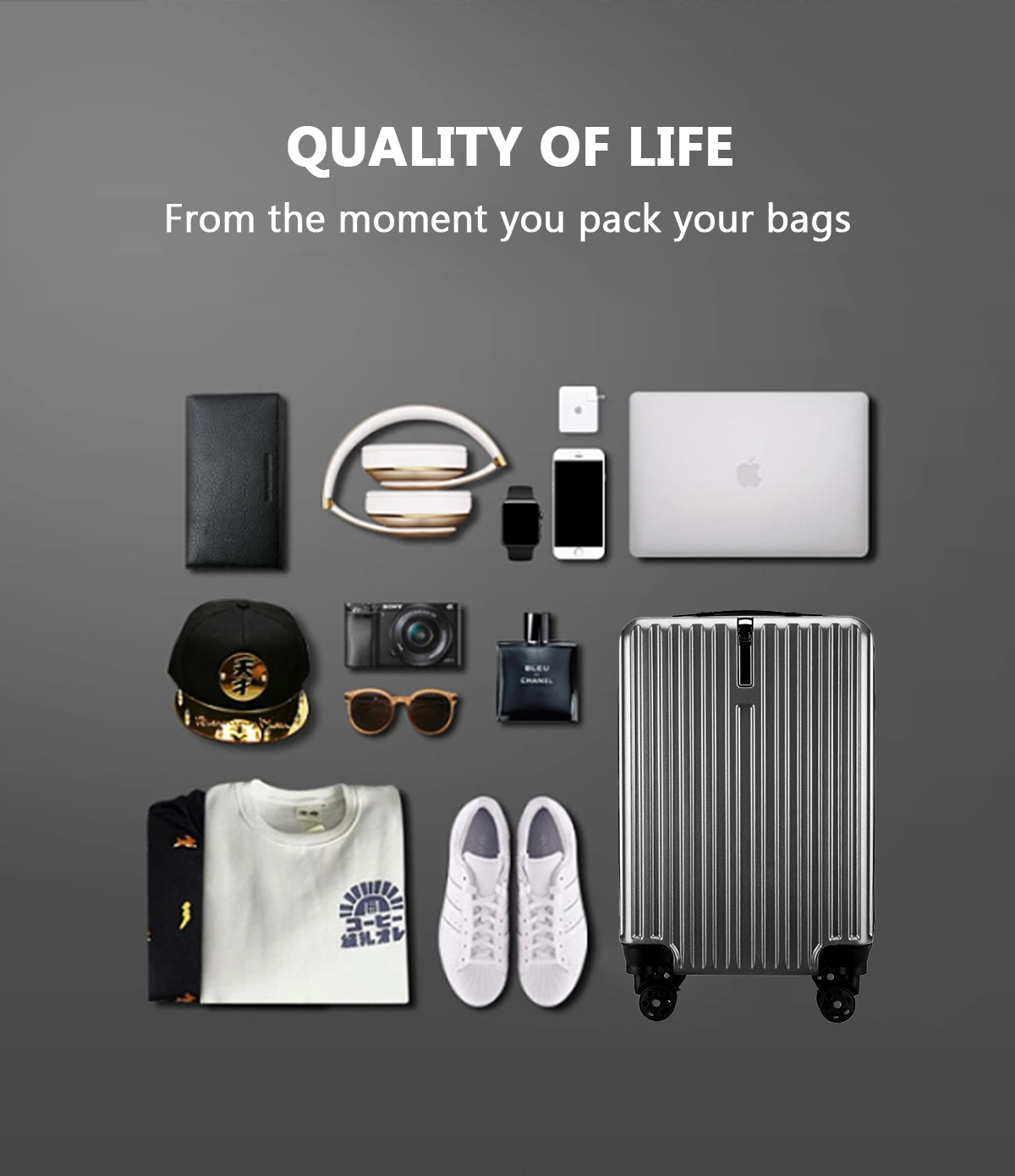 20/24 Inch Maleta Luggage Travel Bag Boarding Case Trolley Suitcase ...