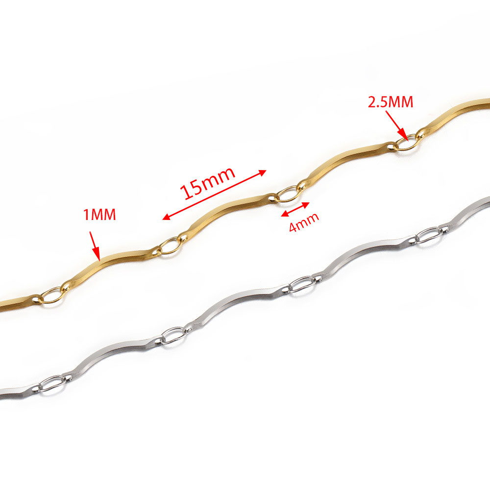 1Meter 2Meter Stainless Steel Stick Chains for Jewelry Making Bracelet ...