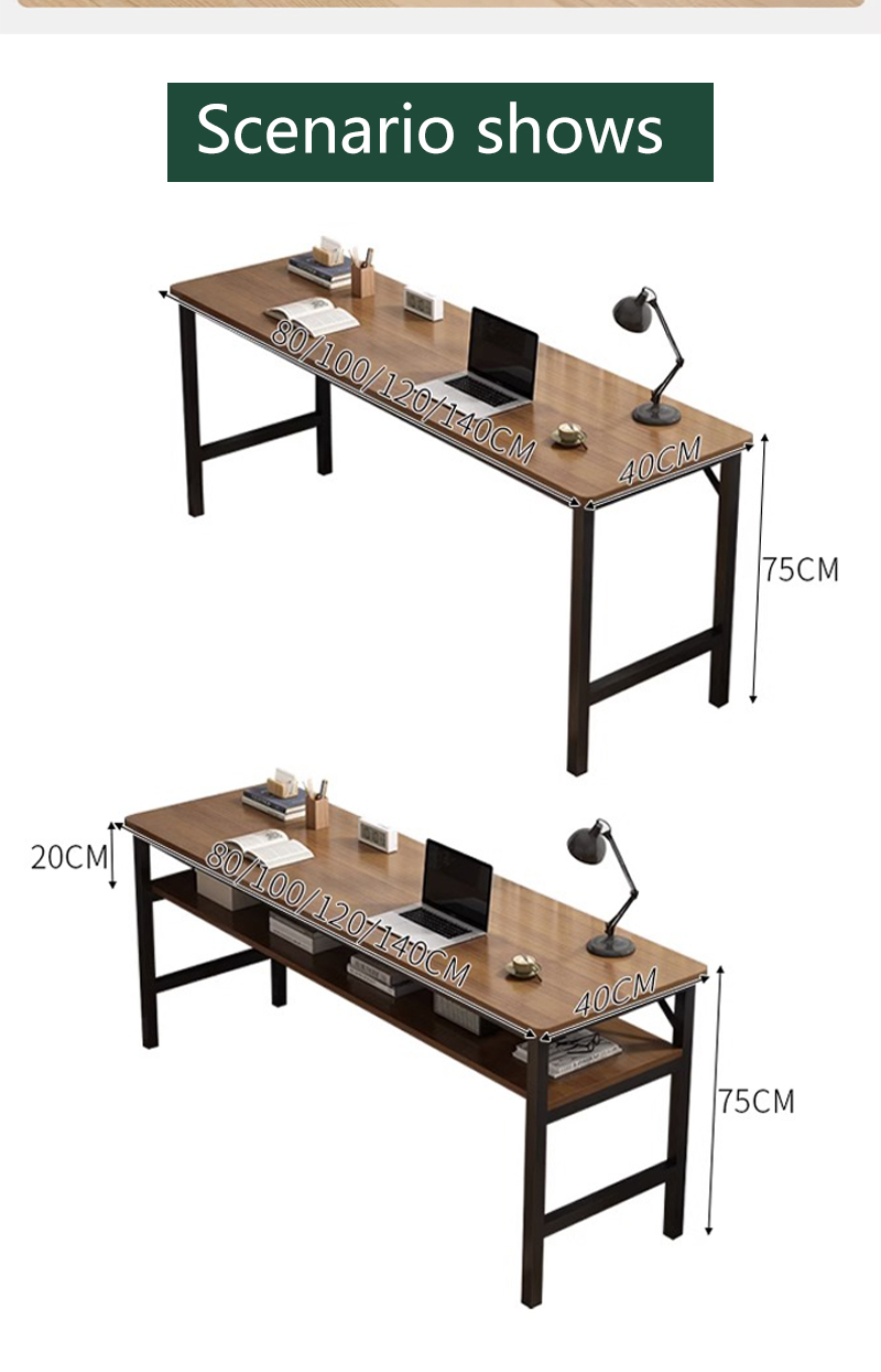 80/100/120cm Computer Table Student Study Table Dining Table Writing ...