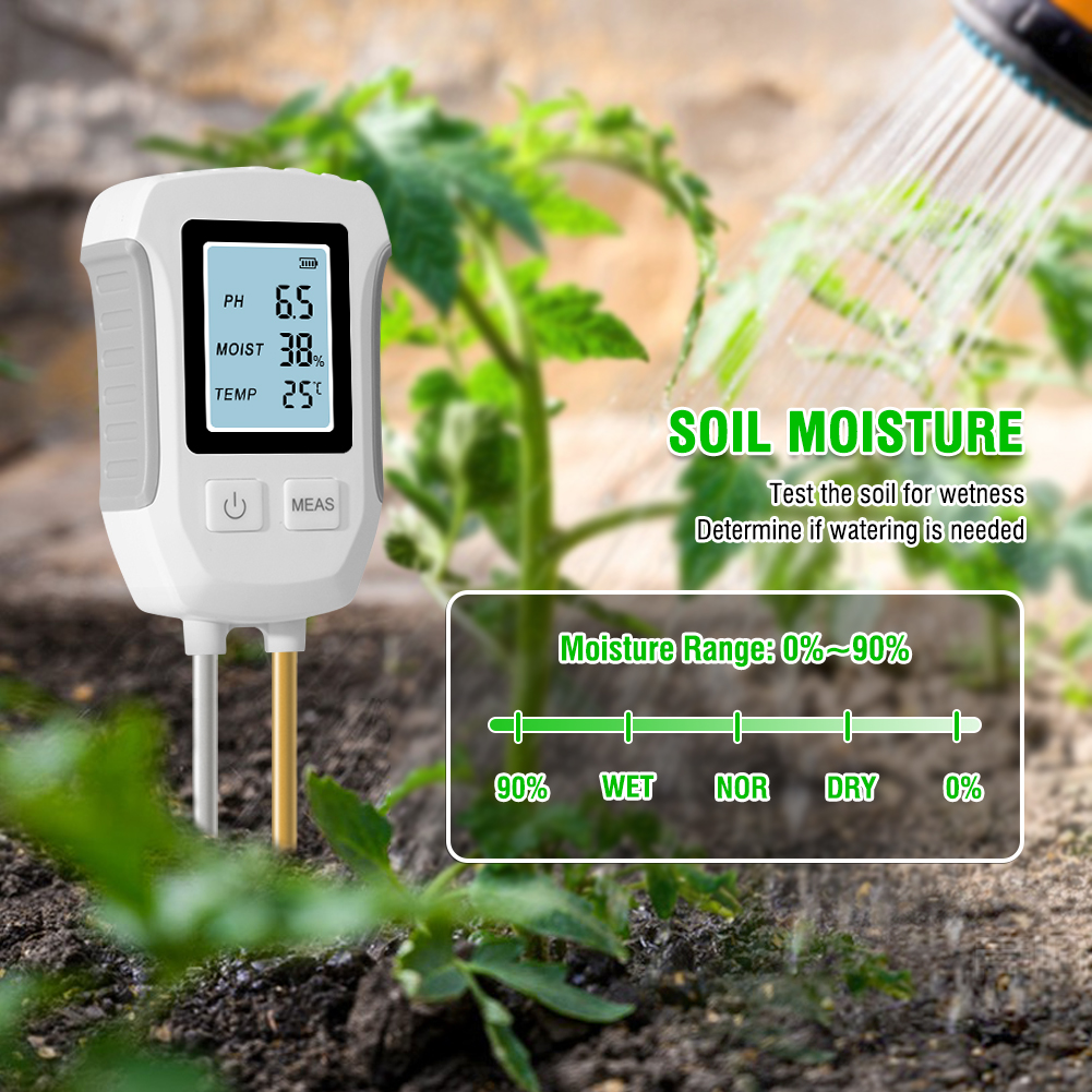 RCYAGO 3 in 1 Soil Tester Double Probe Soil Meter High-Precision Soil ...