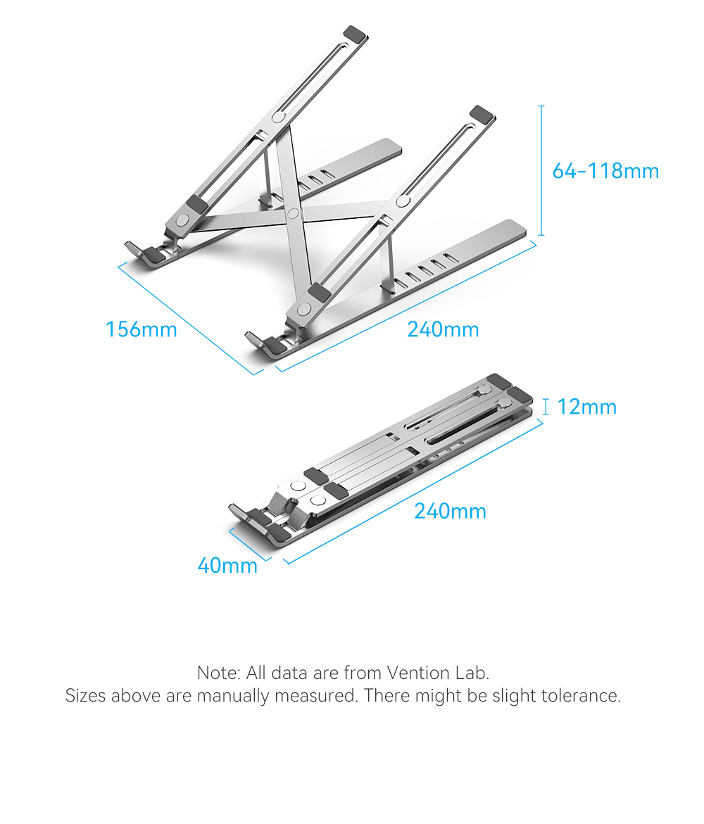 Vention Laptop Stand Adjustable Portable Laptop Holder Ergonomic ...
