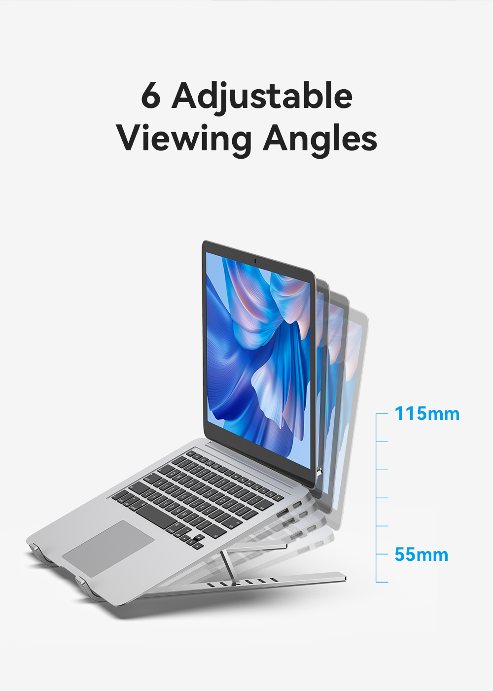 Vention Laptop Stand Adjustable Portable Laptop Holder Ergonomic ...