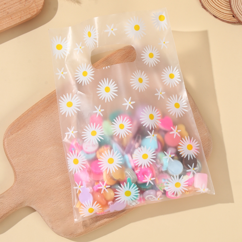 50/100pcs Daisy Themed Goodies Bags Wedding Transparent Daisy Gift Bags ...