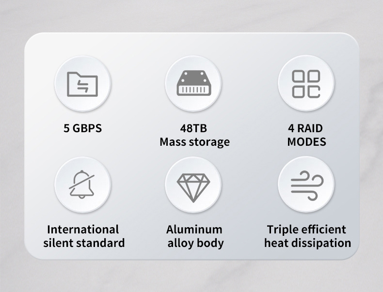 ACASIS Disk Array Desktop 2.5/3.5 Inchs Mobile Hard Disk Box RAID Array ...