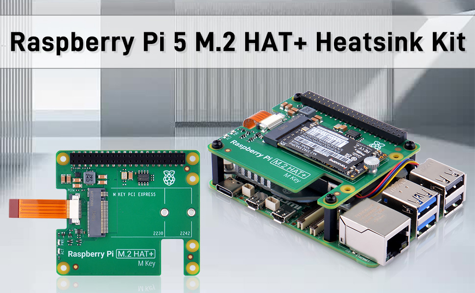 52Pi PCIe M.2 HAT+ with Raspberry Pi 5 Active Cooling Kit | Shopee ...
