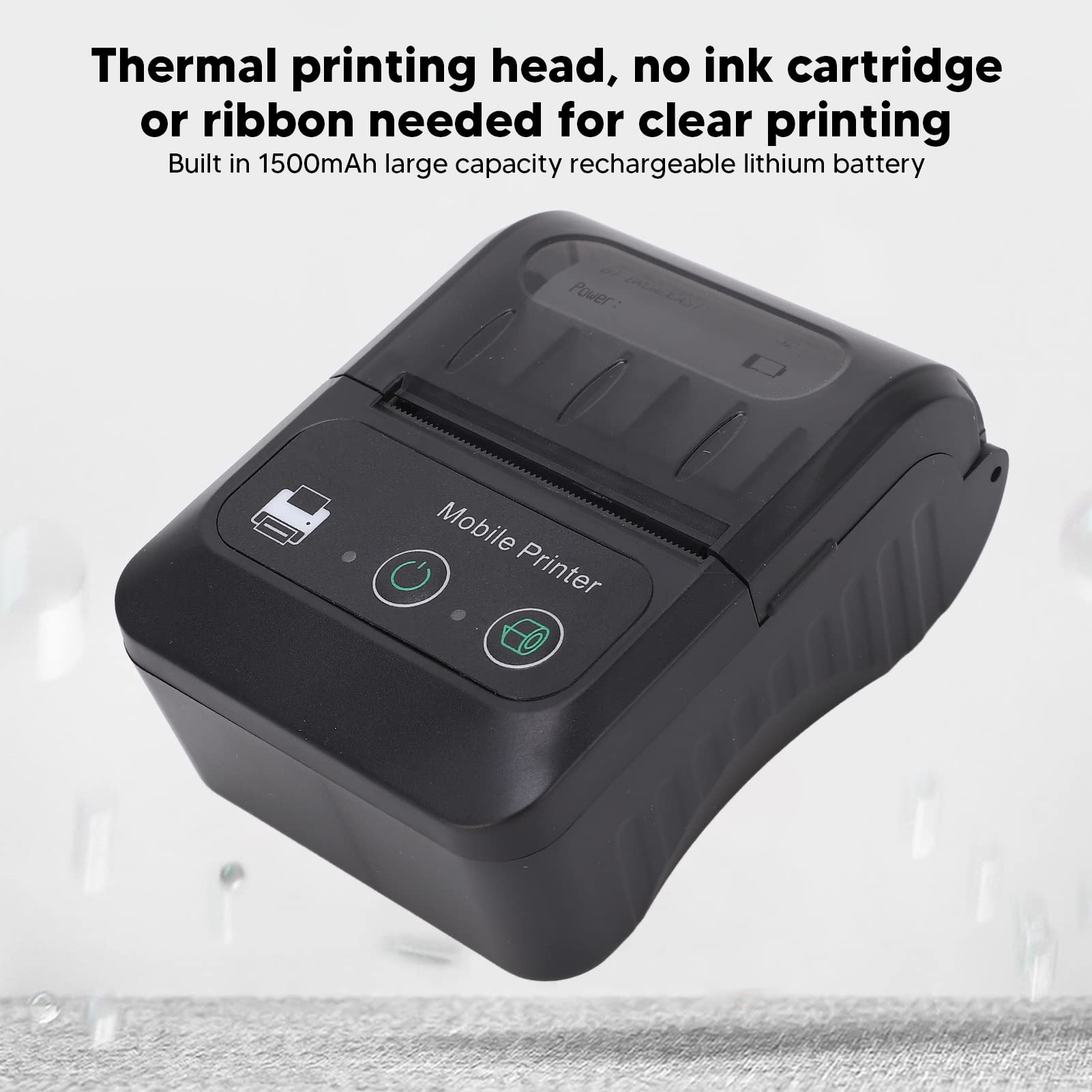 PT-280 Bluetooth Thermal Receipt Printer 58mm Wireless Portable Mini Pocket Invoice Bill Ticket ...