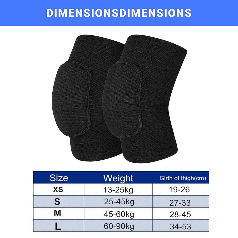 1 Pair Sports Knee Pad Dancing Support Knee Protector Volleyball Yoga ...