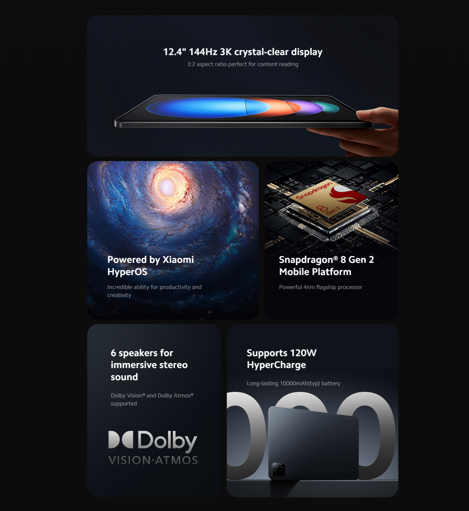 Xiaomi Pad 6 8GB+128GB/256GB | Xiaomi Pad 6S Pro 8GB+256GB/12GB+512GB ...