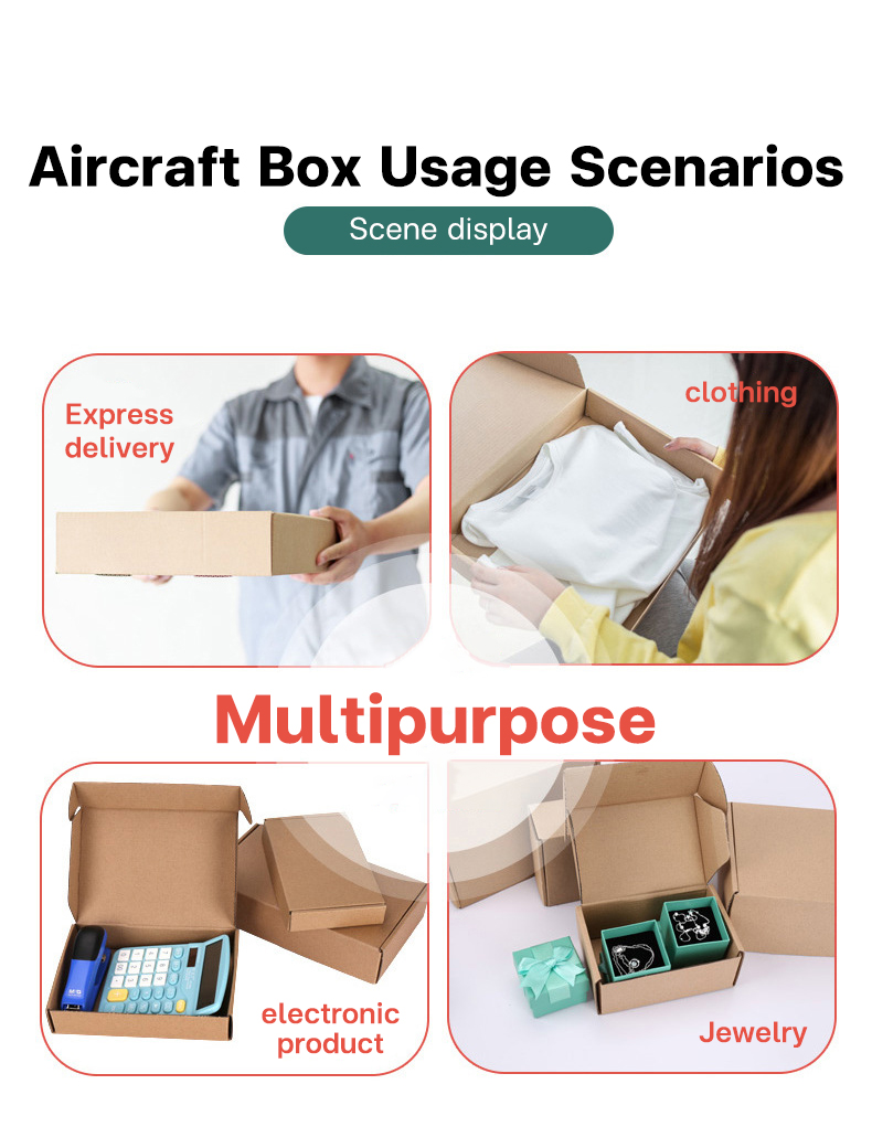 T-Mailer Box Carton corrugated packaging Brown Kraft thickened extra ...